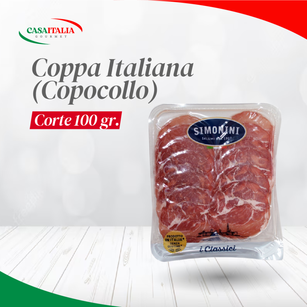 Coppa italiana (Capocollo) 100 g – Casa Italia Gourmet, Catálogo