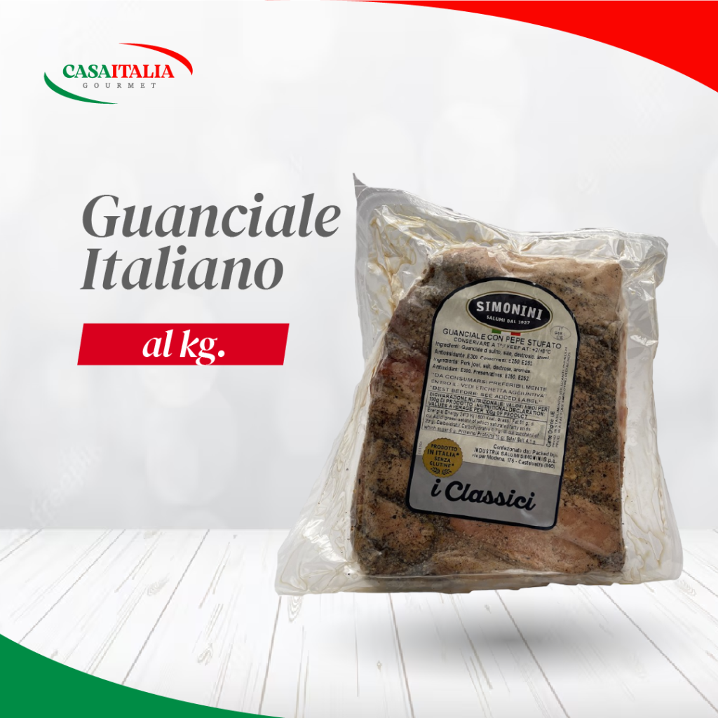 Guanciale italiano – Casa Italia Gourmet, Catálogo